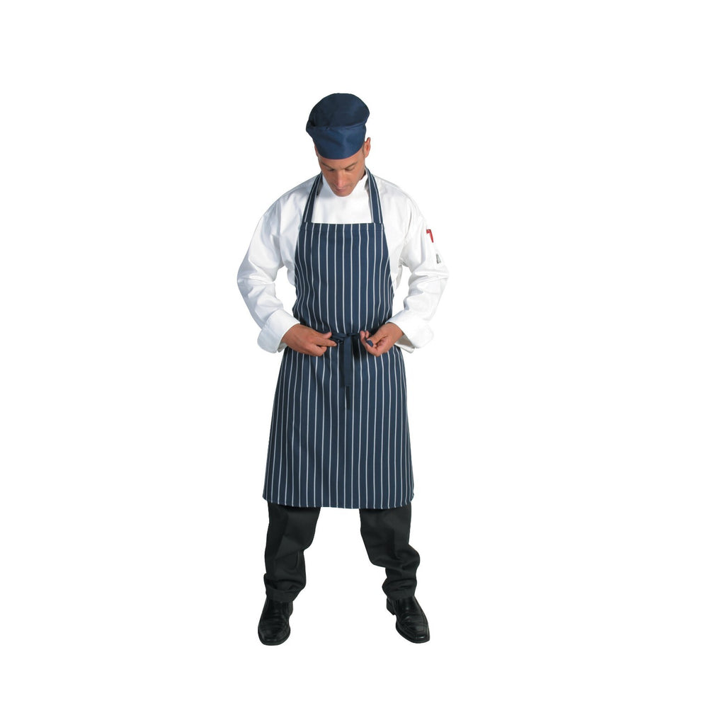DNC 4PACKS Unisex Pinstripe Full Bib Apron No Pocket Classic Butcher S ...