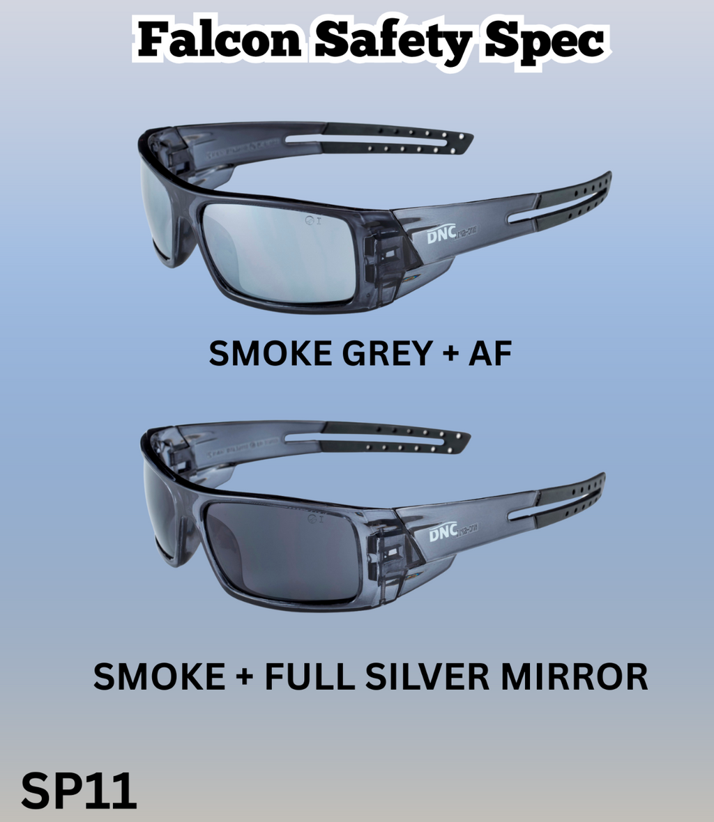 DNC Mens Falcon Safety Specs Modern High-Performance Protection SP11 ...