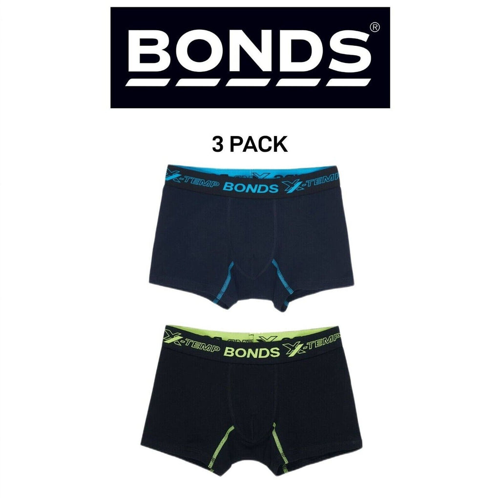 Bonds Boys X-Temp Trunk Temperature Control Dual Action Cooling 3 Pack ...