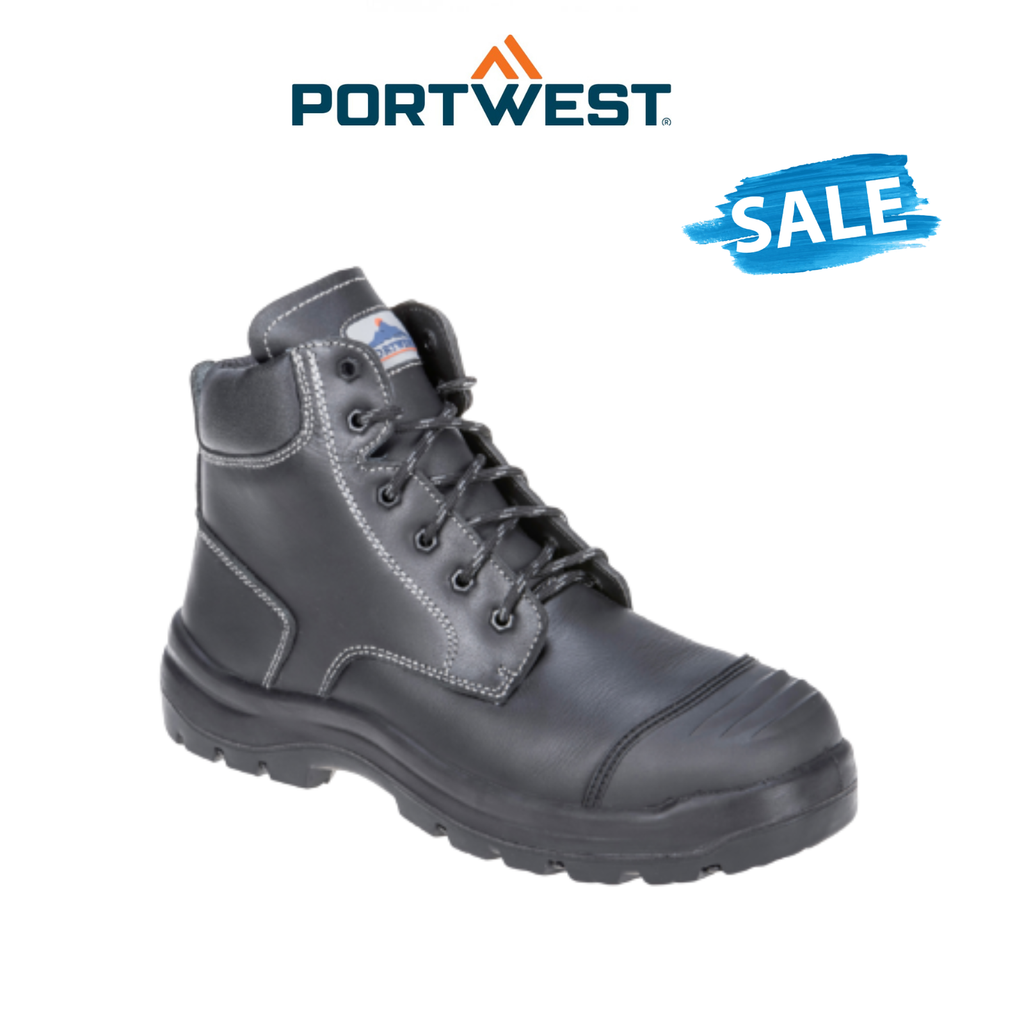 SALE Portwest Clyde Safety Boots S3 HRO CI HI FO Protective Steel Mids ...