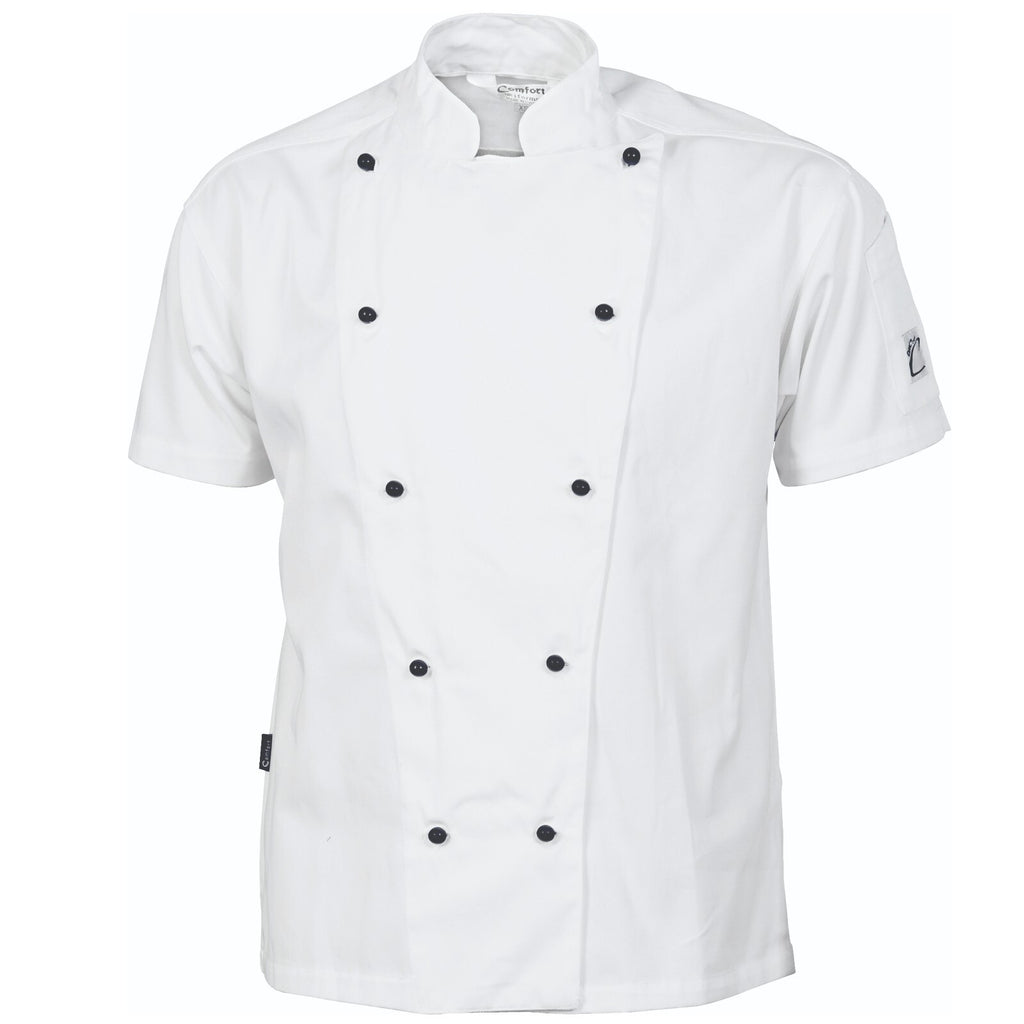 DNC 4PACKS Unisex Three-Way Air Flow Chef Jacket Short Sleeve Lightwei ...