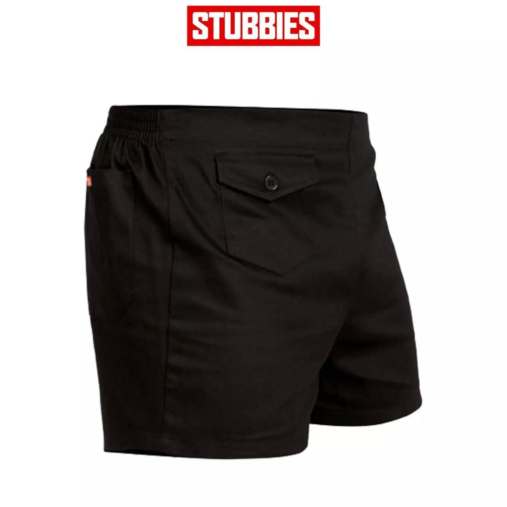 Mens Stubbies Original Work Short Shorts Elastic Back Cotton Drill Sum ...