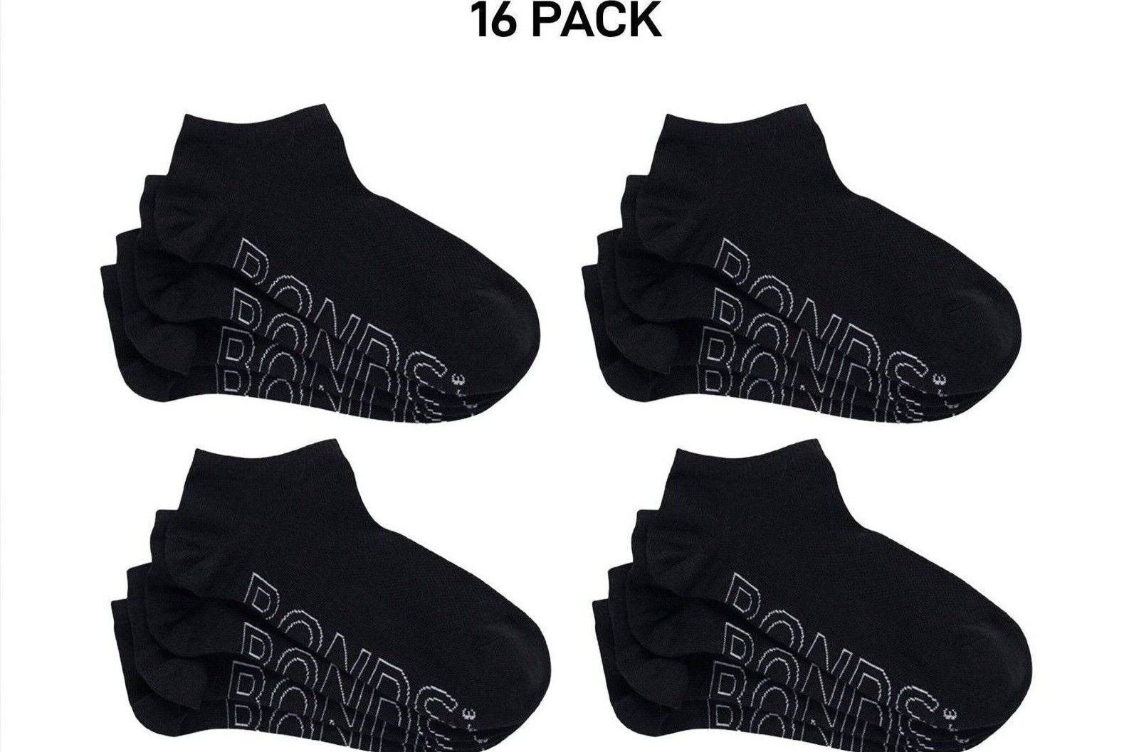Bonds Womens Lightweight Low Cut Smooth Comfy Stay-Put Fit Socks 16 ...