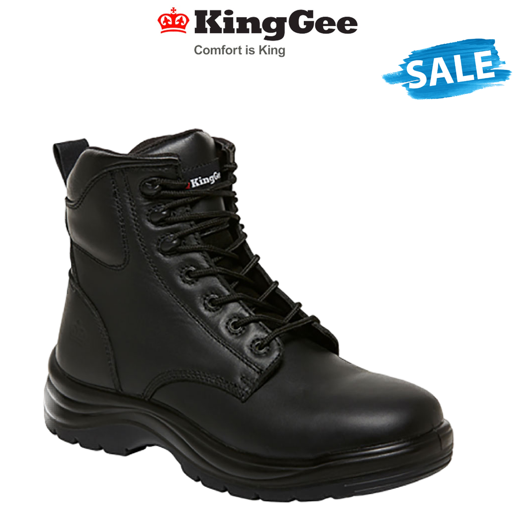 SALE KingGee Cook Boots Tough Work Safety Water Resistant Full Leather ...