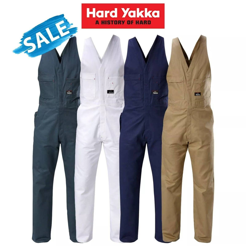 SALE Hard Yakka Action Back Phone Pocket Tradesman Overall Utility Wor ...