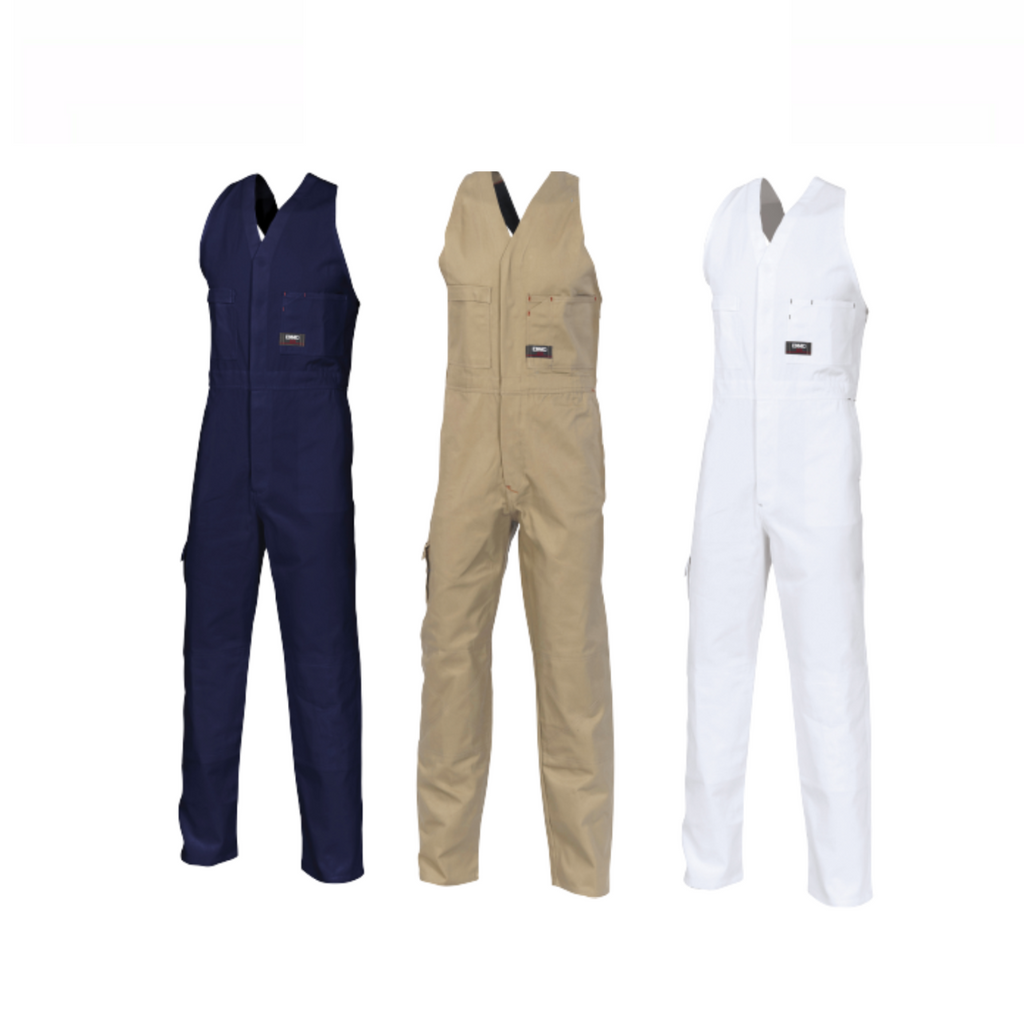 DNC Workwear Mens Cotton Drill Action Back Overall Comfortable Work 31 ...