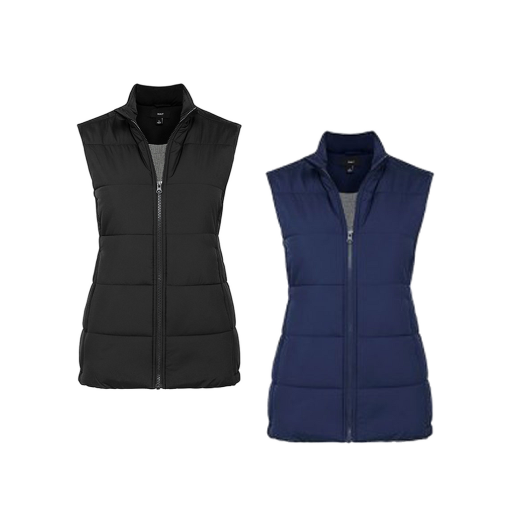 NNT Womens Ladies Puffer Vest Sleeveless Water Resistant Zip Front ...