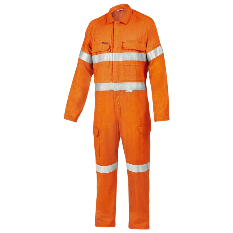 Mens Hard Yakka Protect Hi-Vis Safety Orange Tecgen Coverall – Collins ...
